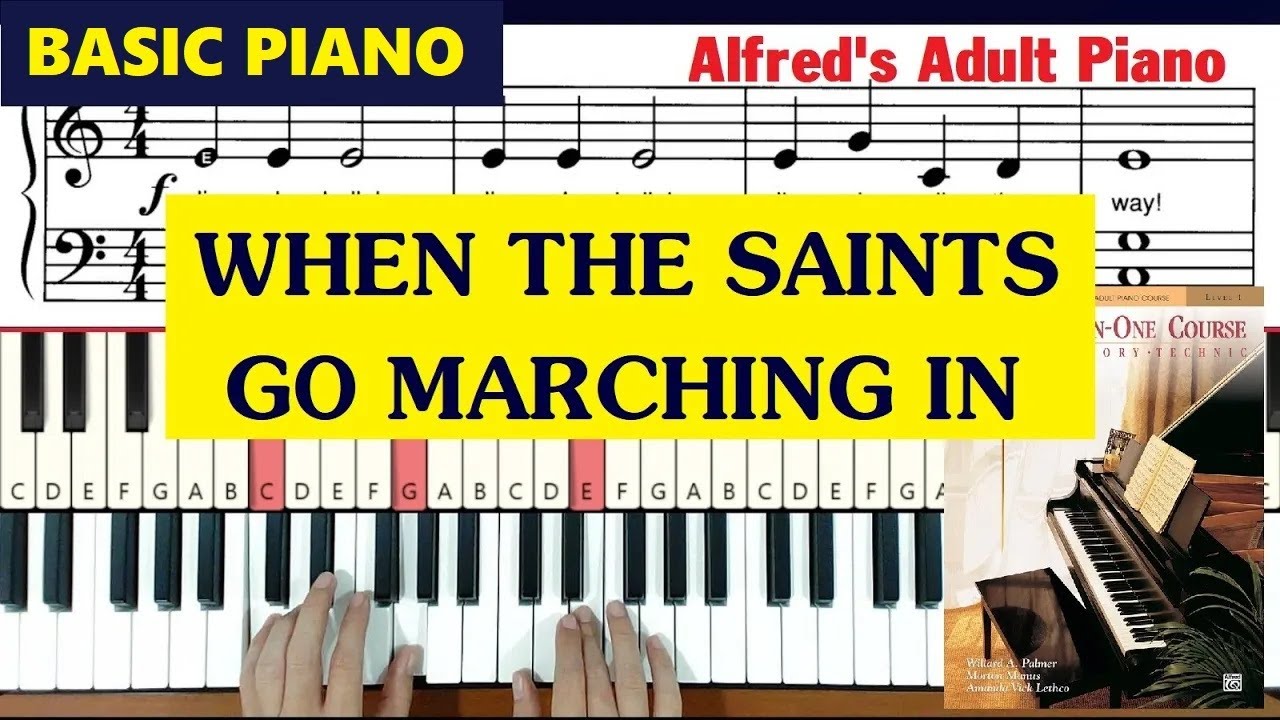 Piano Người Lớn | WHEN THE SAINTS GO MARCHING IN | Alfred's Adult Piano Tutorial - YouTube
