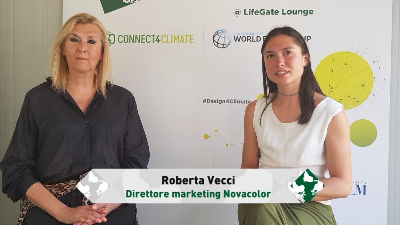 Roberta Vecci di Novacolor al Materials Village per la Milano Design ...