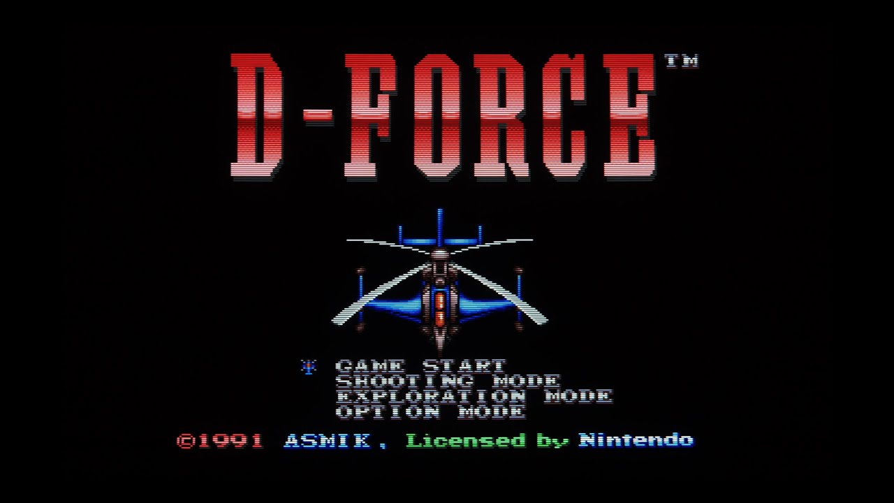 D-Force Intro (SNES) - Sony BVM-D32 (Reference CRT Monitor) - YouTube