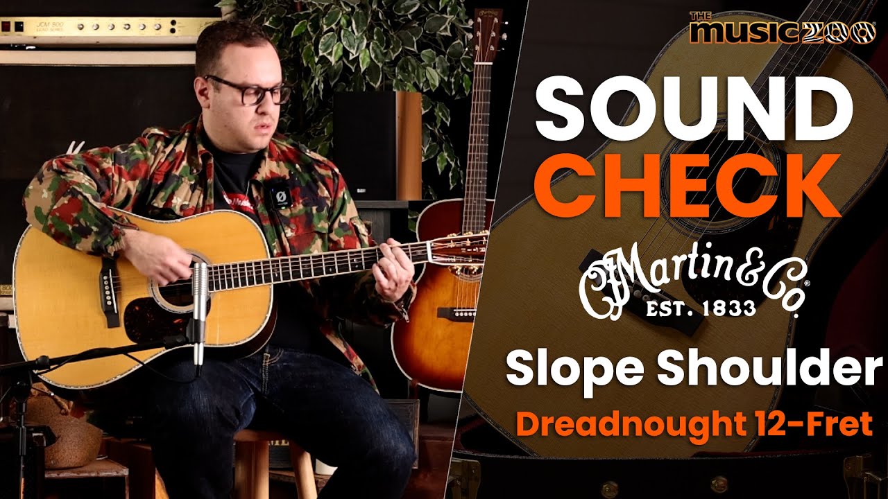 Sound Check Demo Video! Martin Custom Shop Slope Shoulder Dreadnought ...