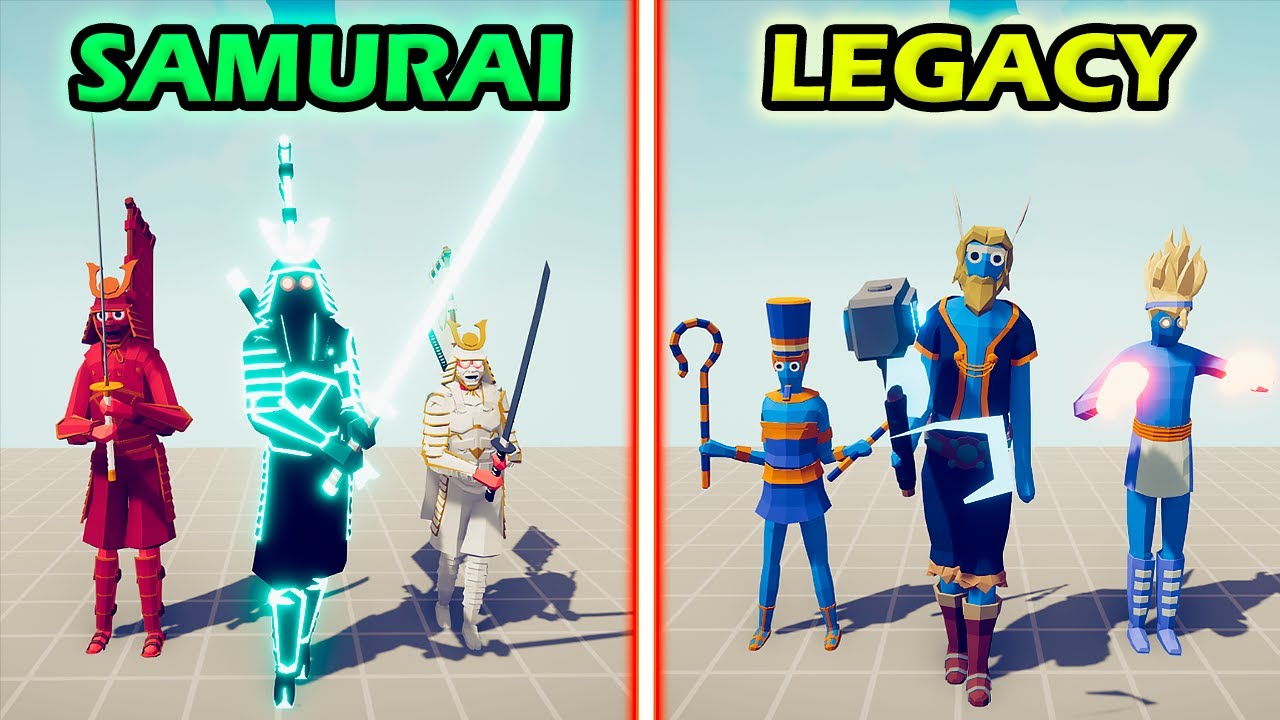 SAMURAI TEAM vs LEGACY TEAM - Totally Accurate Battle Simulator | TABS ...