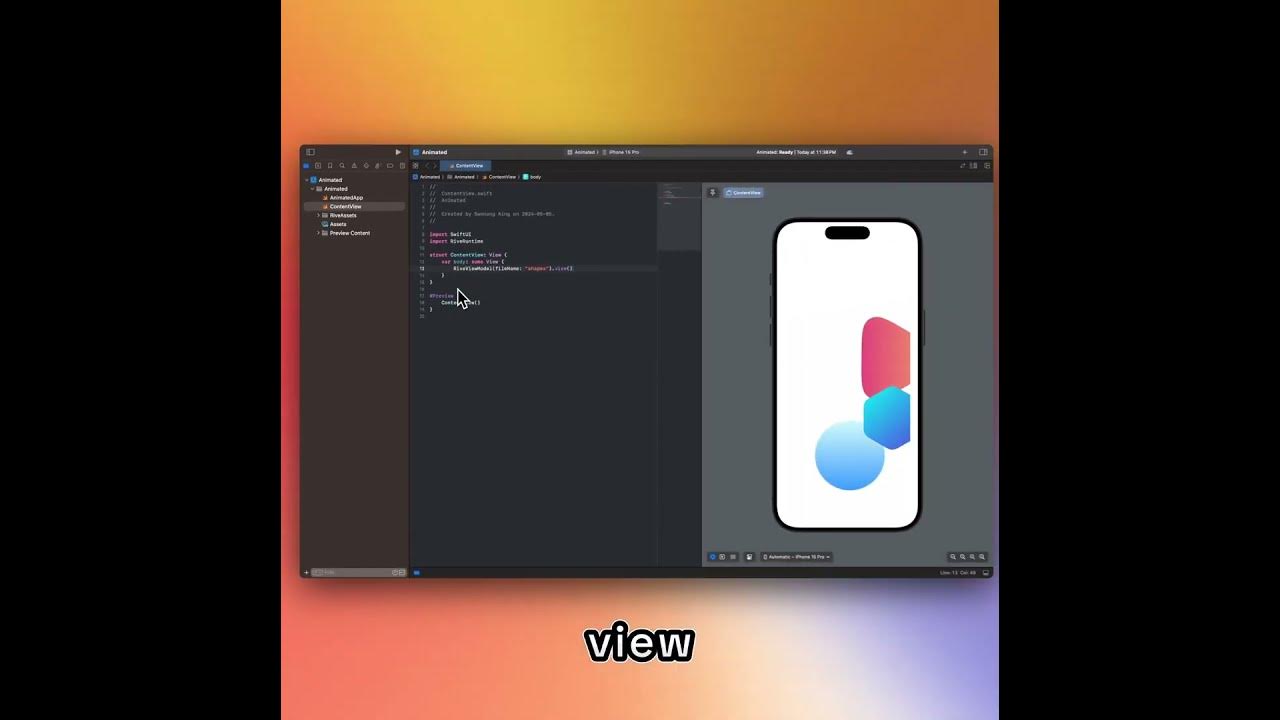 Embed Rive animated assets in SwiftUI - YouTube