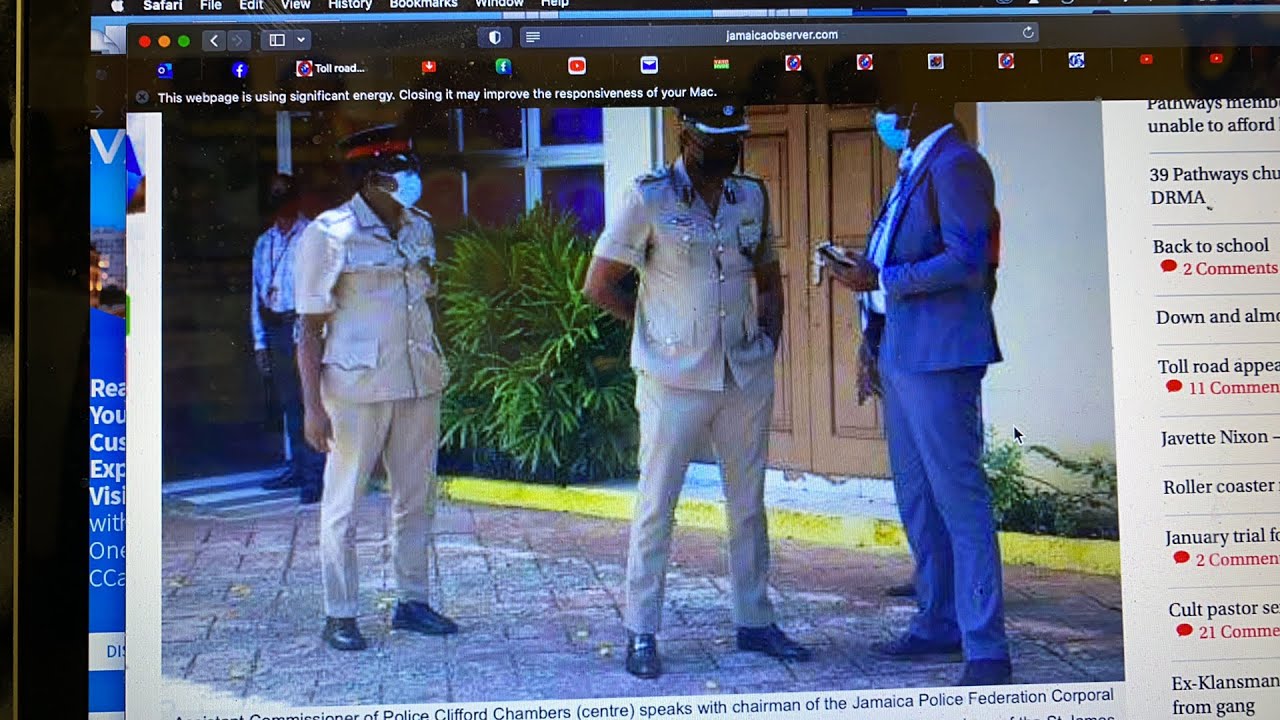 Respect to Police federation chairman Cpl Rohan James who talking truth ...