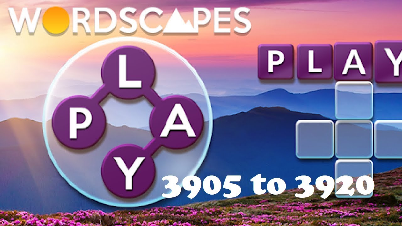 Wordscapes Level 3905 to 3920 - YouTube