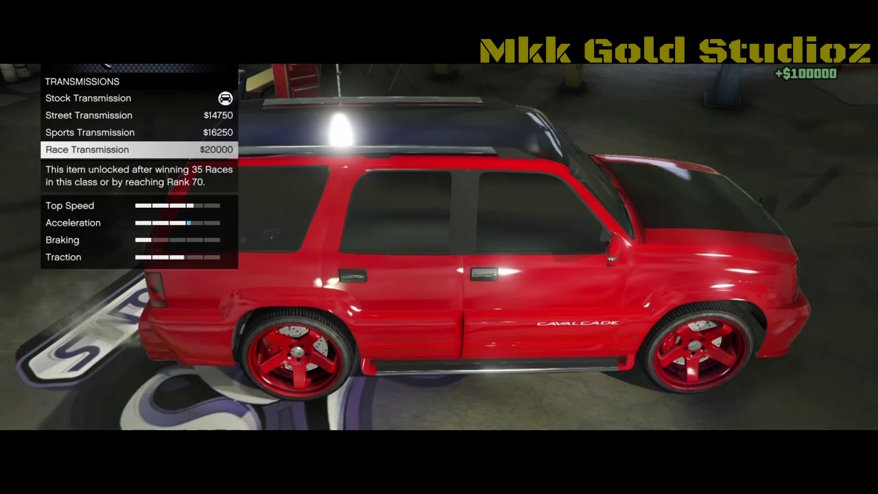 Gta 5 Blood Colors Suv Albany Cavalcade - YouTube