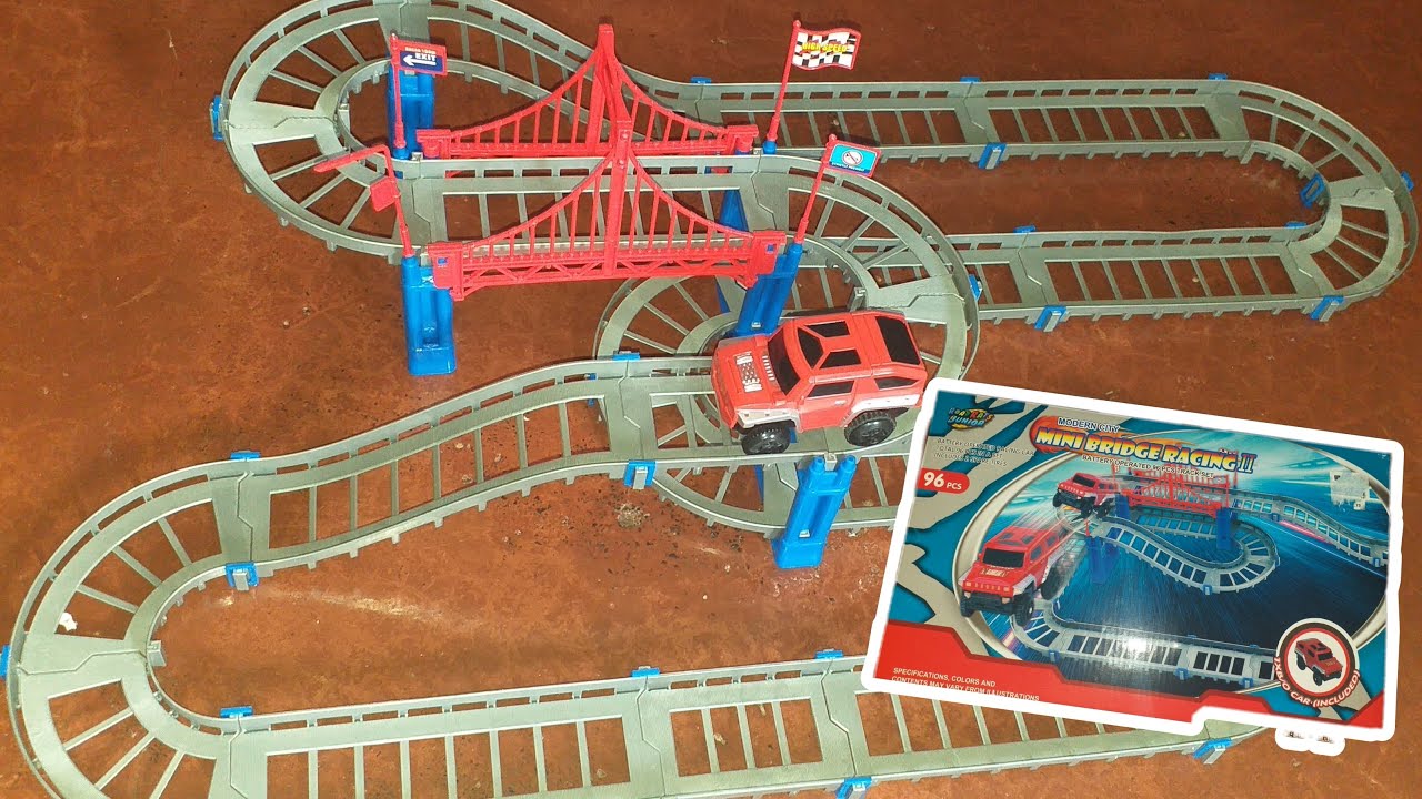 ROADRATS JUNIOR| MINI BRIDGE II| BATTERY OPERATED 96 PCS. TRACK SET ...