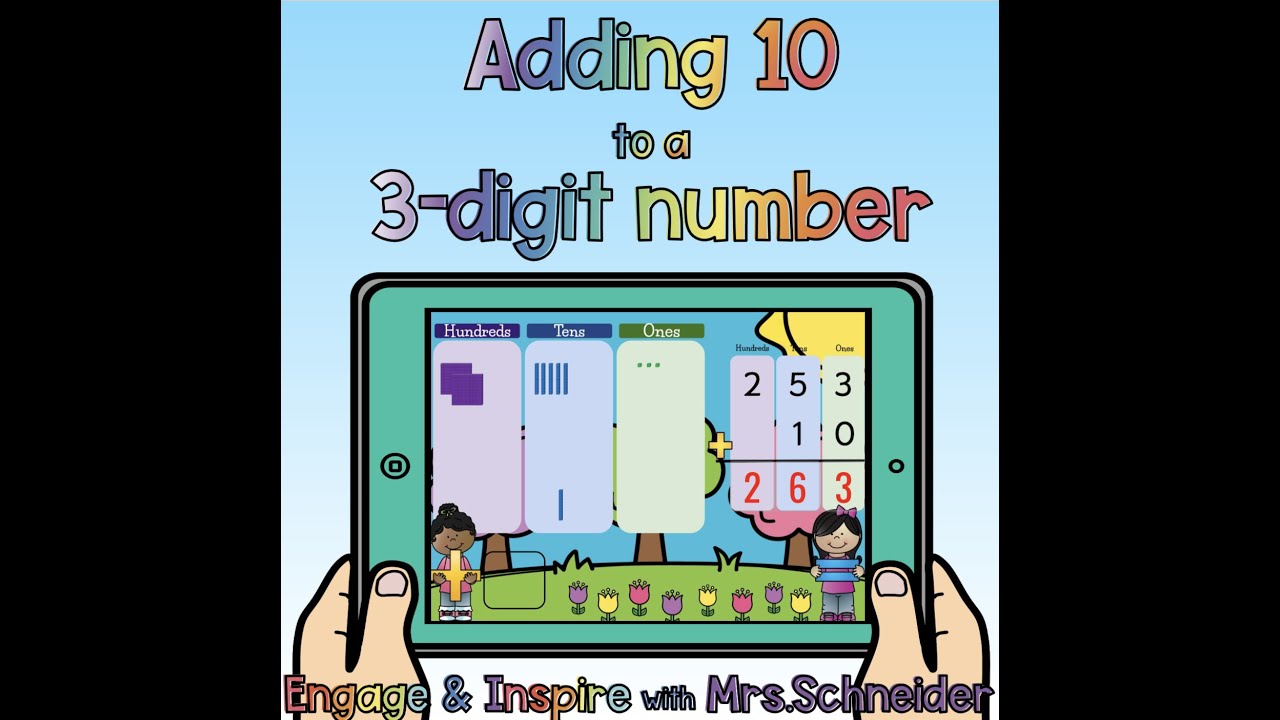 Adding 10 to a 3-digit number Boom Cards! - YouTube