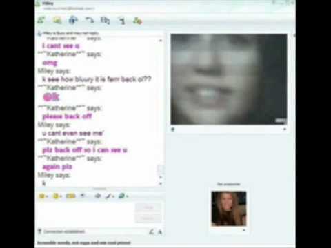 MILEY CYRUS ON MSN WEBCAM?!