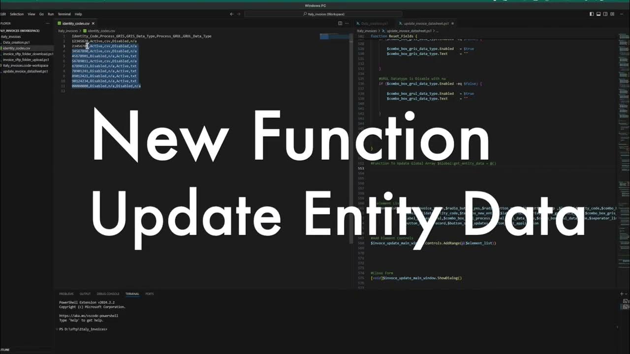 Powershell - Updating a csv file record - YouTube