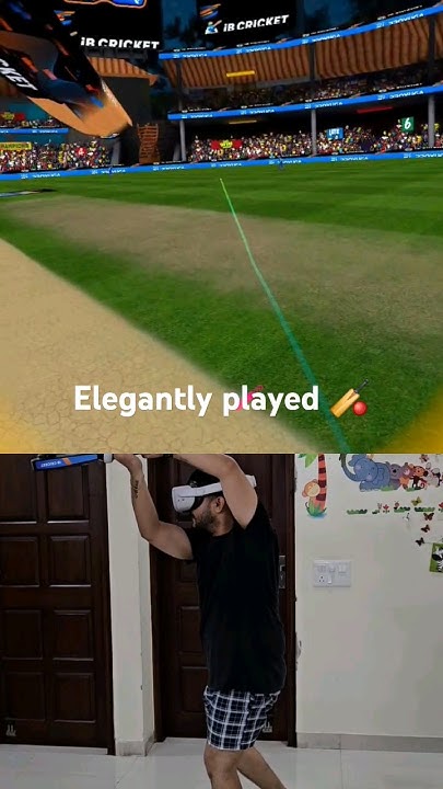 A good start to the innings in virtual reality cricket with elegant ...