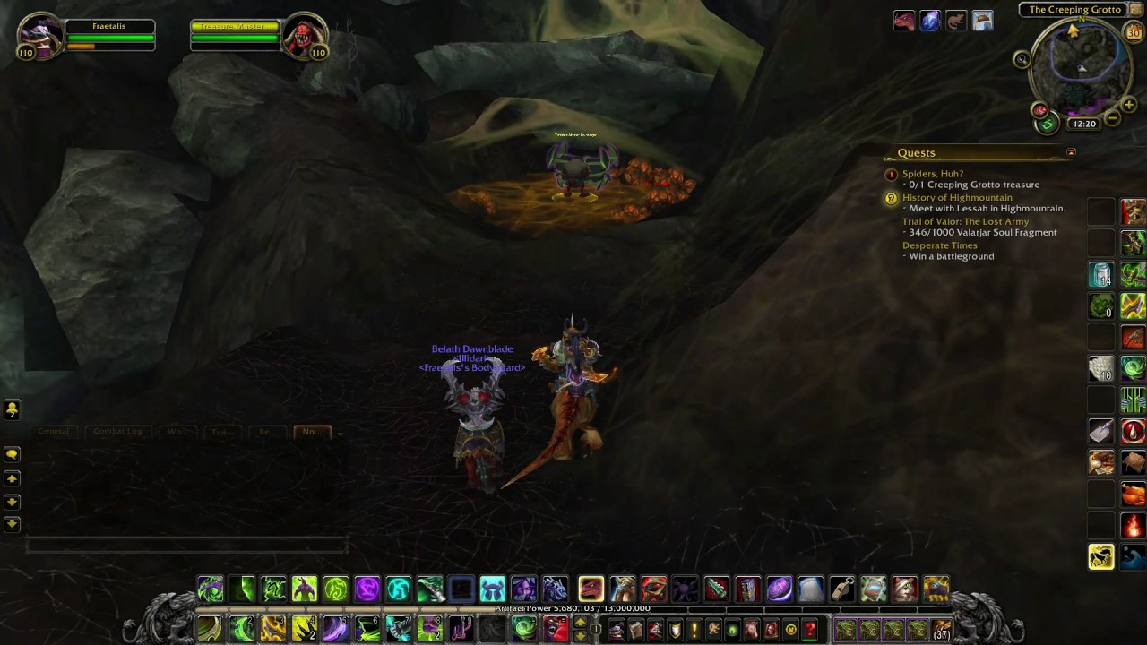 World of Warcraft Spiders, Huh? Legion Quest Guide - YouTube