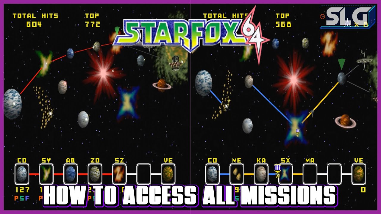 Star Fox 64 Mission Walkthrough - How to get to each stage [1080P ...