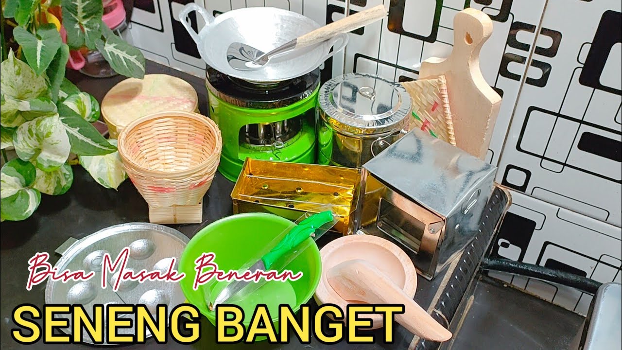 UNBOXING ALAT MASAK MINIATUR || KITCHEN SET MAINAN EDUKATIF ANAK ...