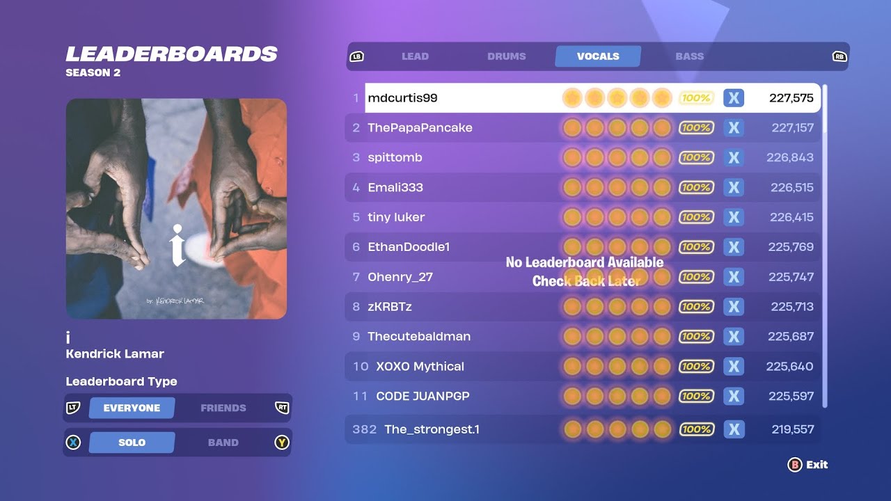 i/ Kendrick Lamar/ Vocal/ FC Expert/ 100%/ Fortnite Festival - YouTube