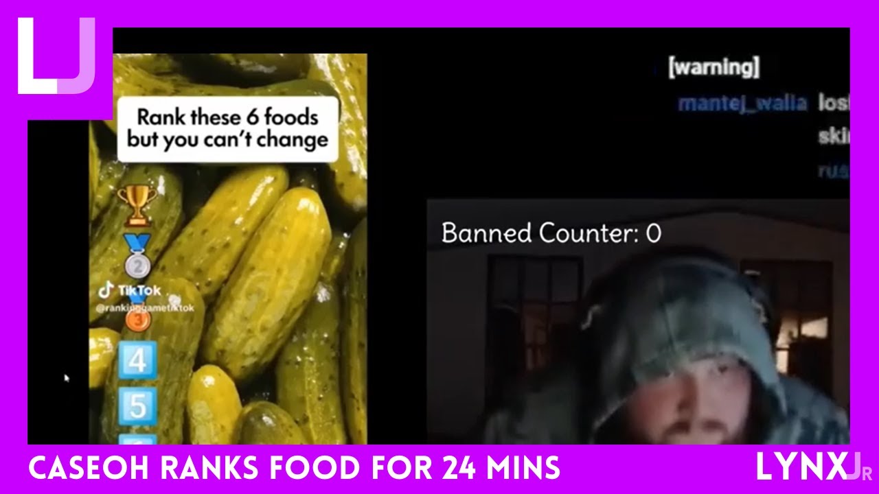 CaseOh Ranks food for 24 mins - YouTube