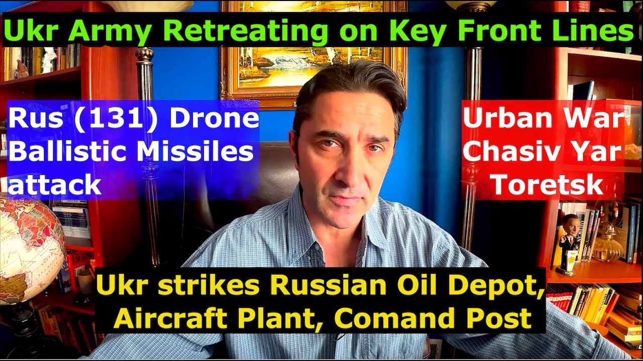 Ukr Army RETREATING on Key Front Lines. Rus' major strike. Chasiv Yar ...