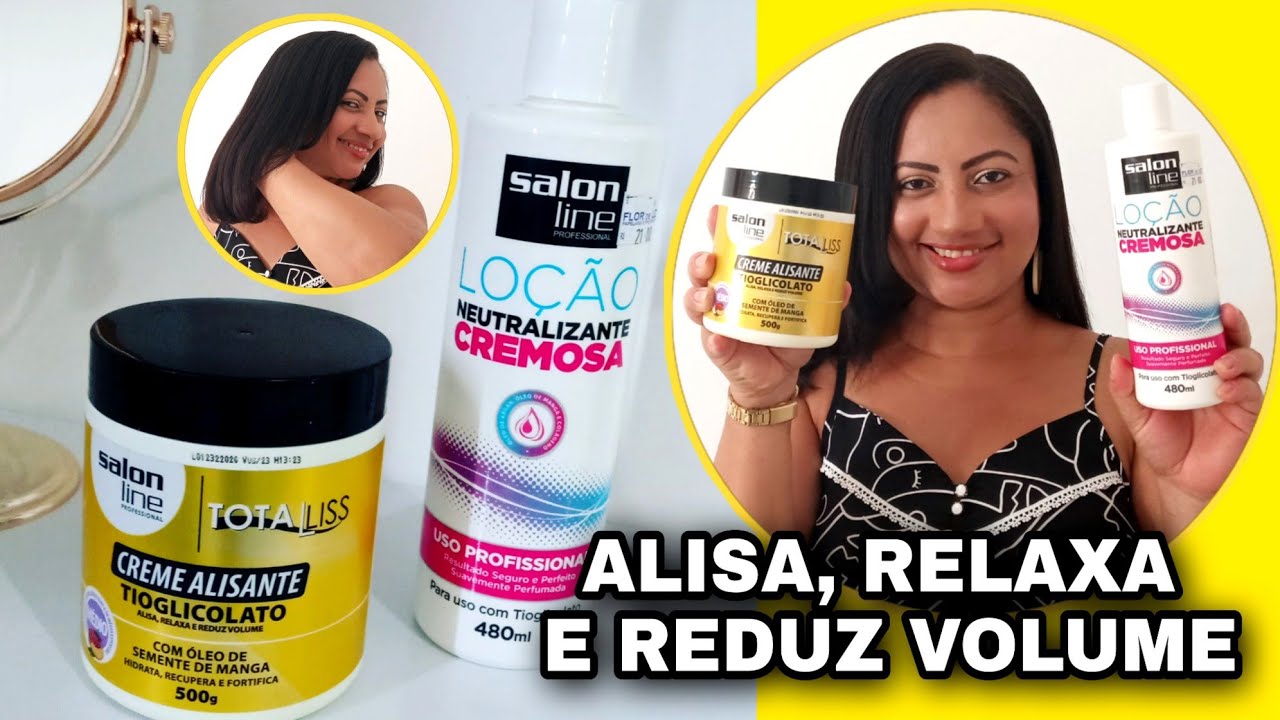 Creme Alisante TOTAL LISS Salon Line / ALISA, RELAXA E REDUZ VOLUME ...