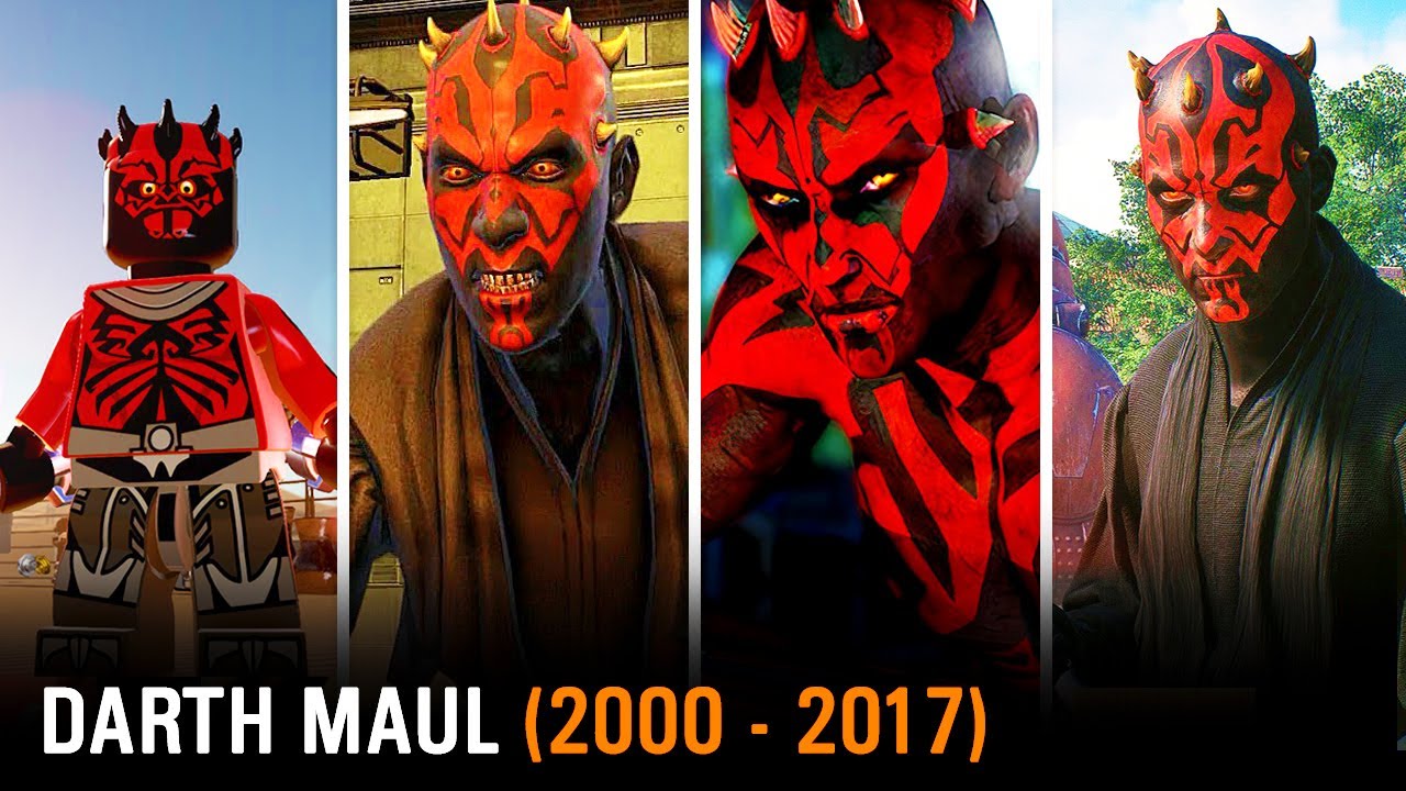 Darth Maul Evolution In Star Wars Games 2000-2020 - YouTube