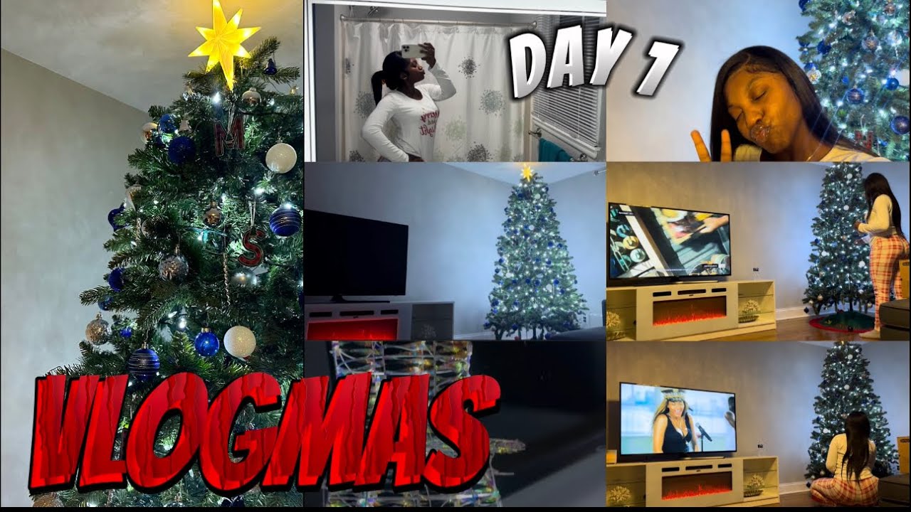 VLOGMAS DAY 1 | Decorating Christmas Tree - YouTube