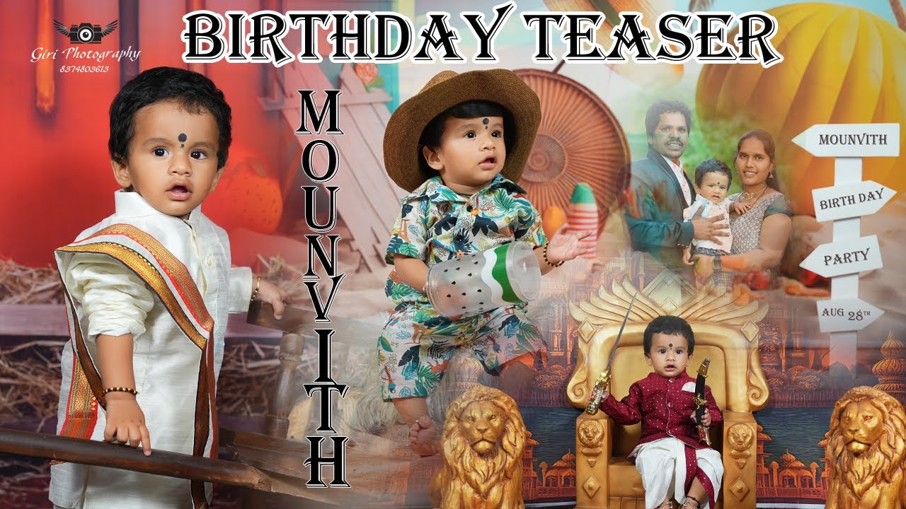 Mounvith Birthday | 2024 PreBirthday Shoot | Giri Photography - YouTube