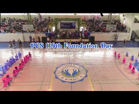 PCS 110th Foundation Day - Field Demonstration by Grades 1 and 2 - YouTube