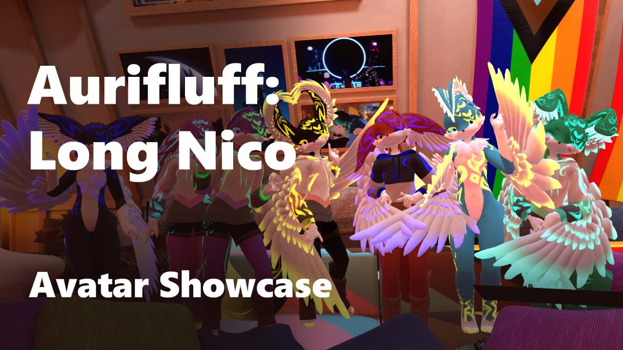 Aurifluff: Long Nico VRChat Avatar - YouTube