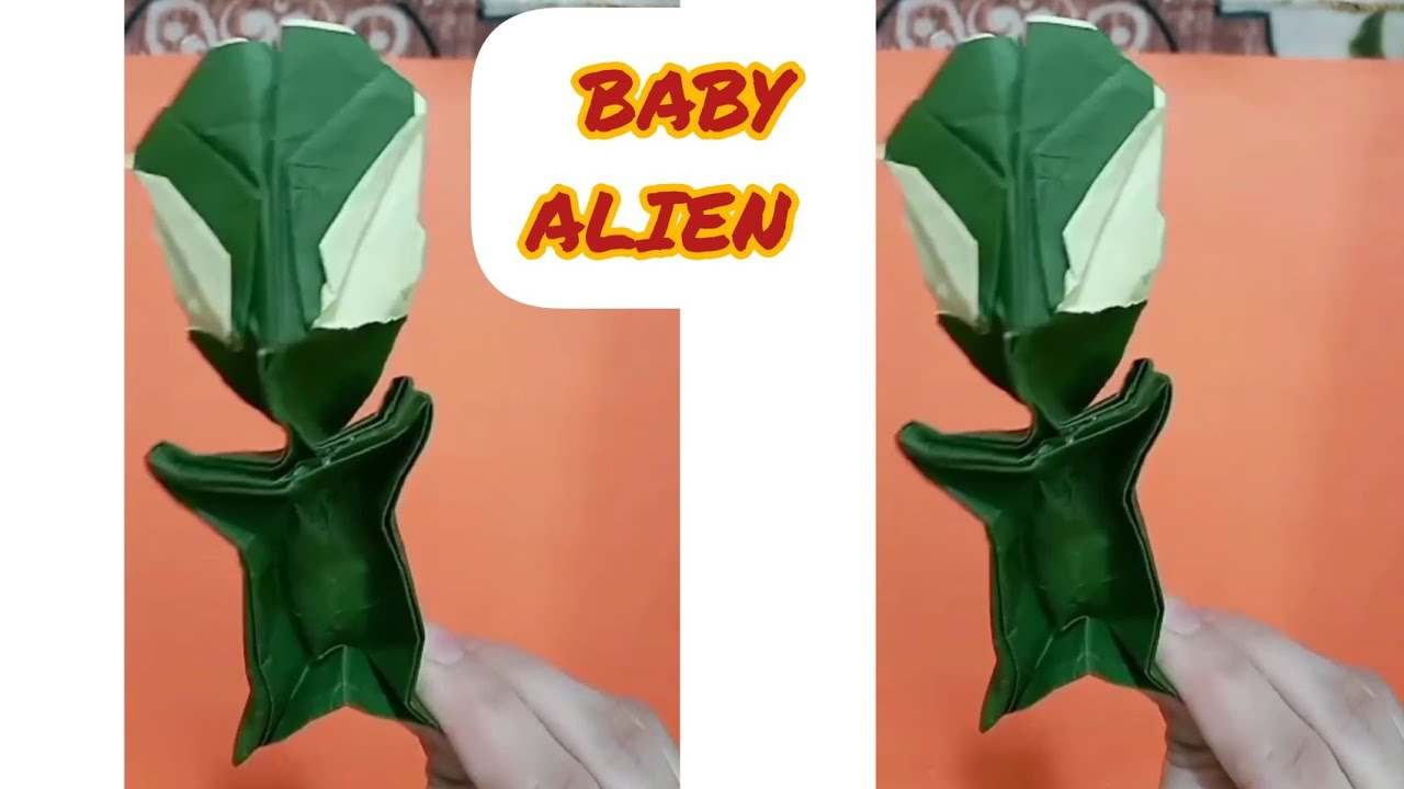 Origami Baby Alien Craft for Beginners 👽#paper #art #diy #alien #baby ...