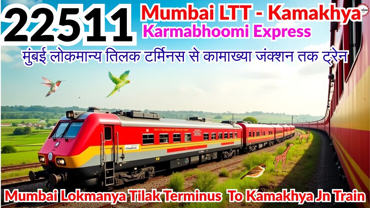 मुंबई से कामाख्या तक ट्रेन: 22511 Train info & Timetable / How To Reach ...
