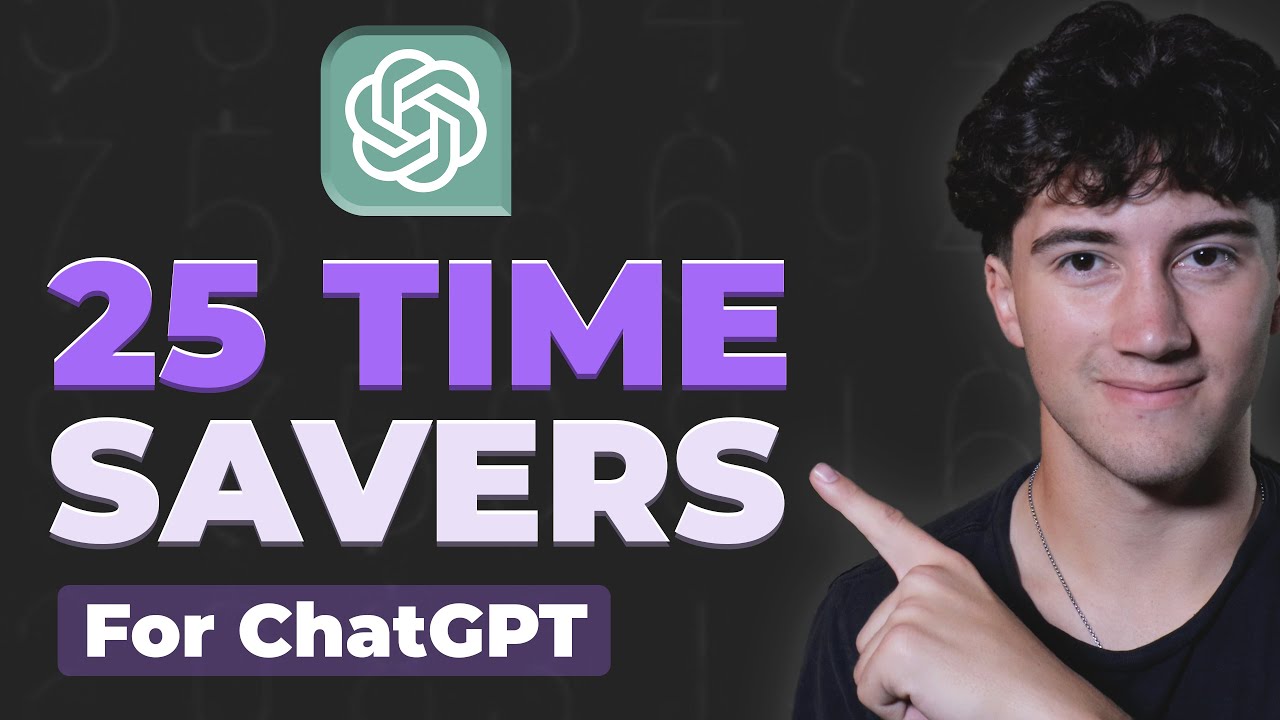 25 Ways to SAVE time using ChatGPT in 2023! (Full Guide) ⏰ 💻 - YouTube