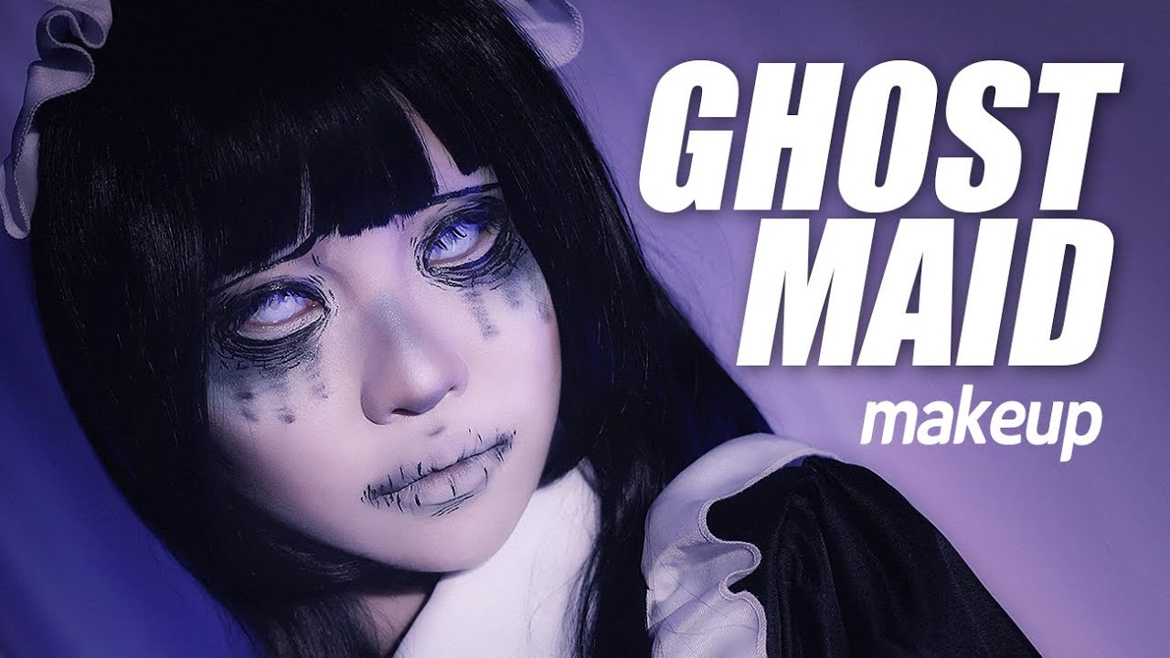 할로윈 유령 메이드 메이크업 👻 HALLOWEEN GHOST MAID makeup - YouTube