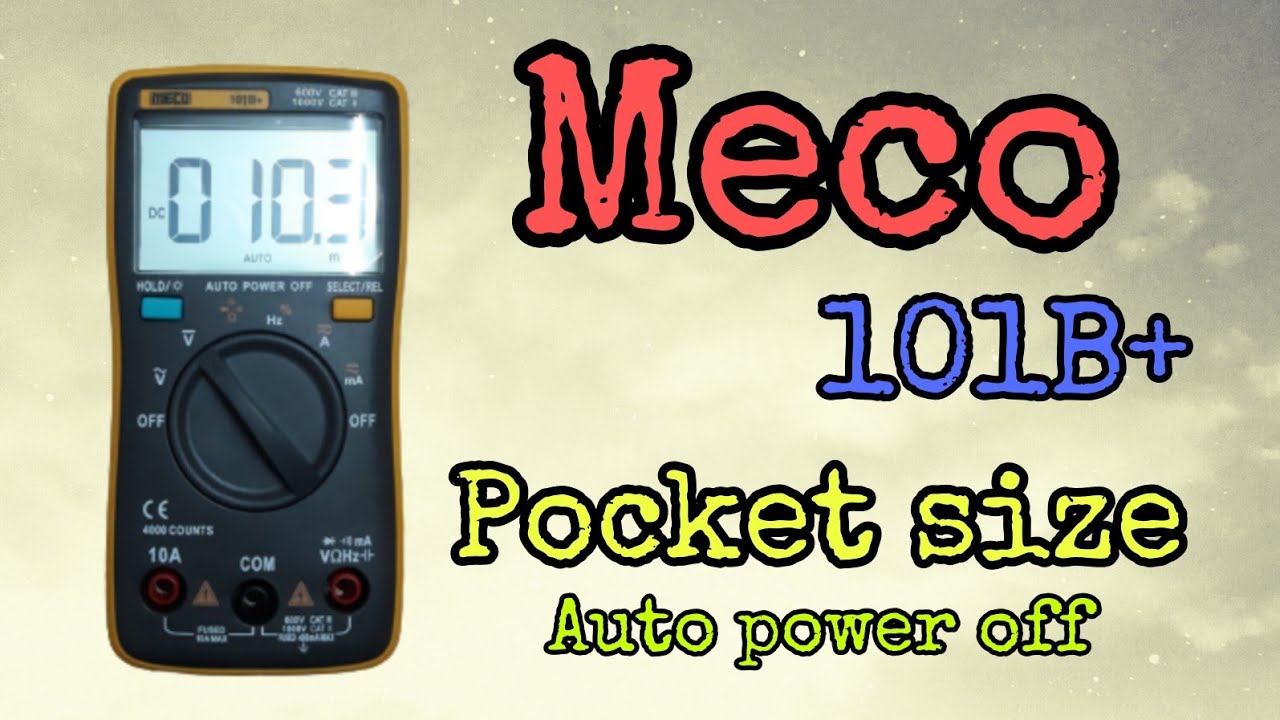 MECO 101B+ Digital Multimeter Pocket Size/with backlight - YouTube