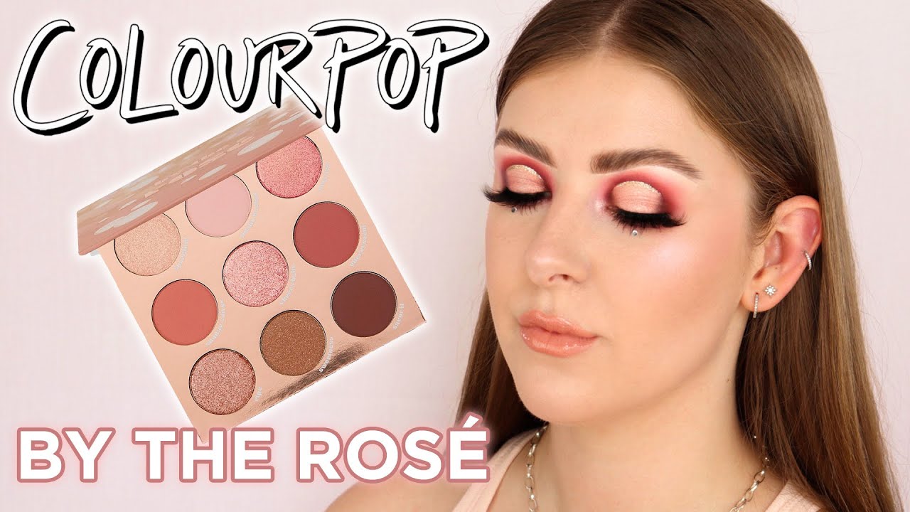 Testing The NEW Colourpop By The Rose Eyeshadow Palette | SWATCHES ...