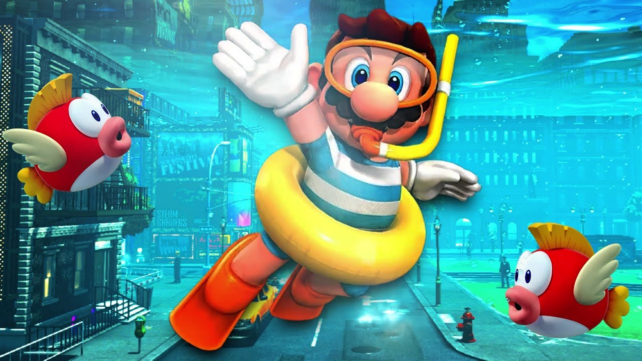 J'ai fini MARIO Odyssey sous l'EAU ?! ( C'était incroyable ) - YouTube