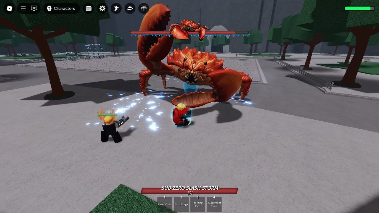 The Strongest Battlegrounds Tech Prodigy and The Frozen Soul Vs Crab ...