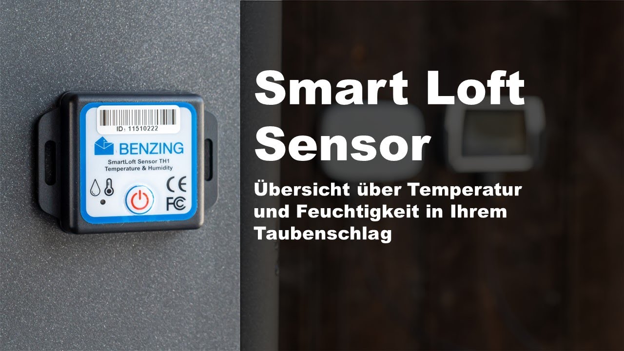 BENZING Smart Loft Sensor - zur Überwachung von Luftfeuchtigkeit und Temperatur in Ihren Schlag ...