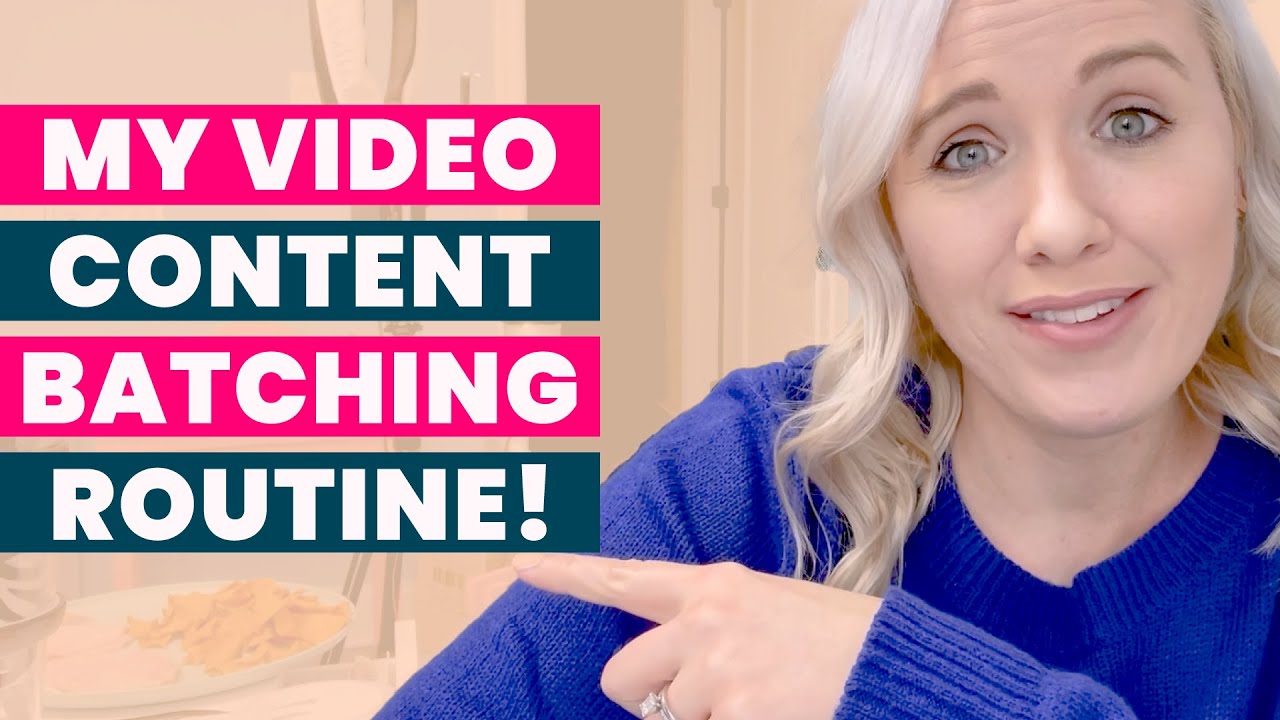How I Batch Create Video Content: 6 Weeks Of Video Content in 5 Hours ...