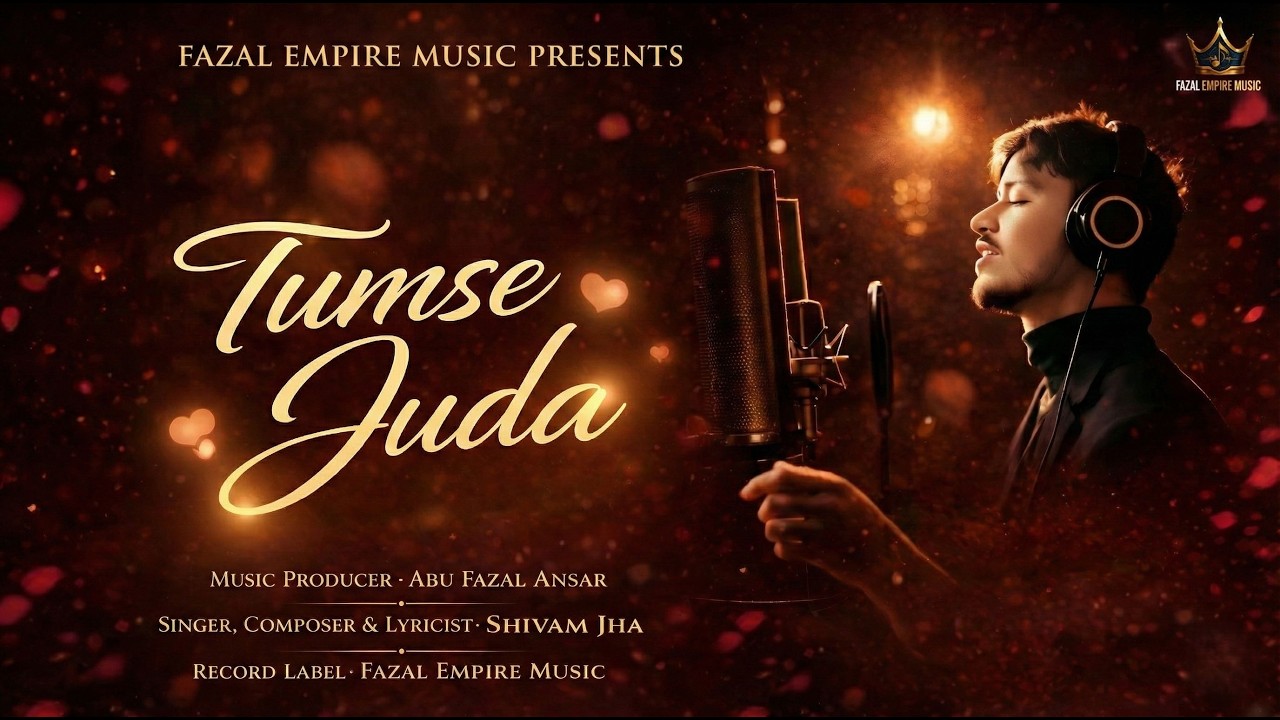 Tumse Juda ( Official Lyrics Video ) | ABU FAZAL ANSAR | SHIVAM JHA ...