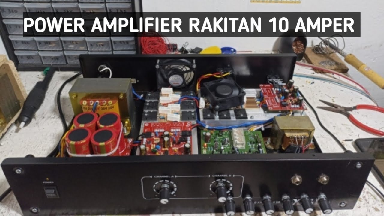 POWER AMPLIFIER LENGKAP TONE CONTROL ECHO MIC - YouTube
