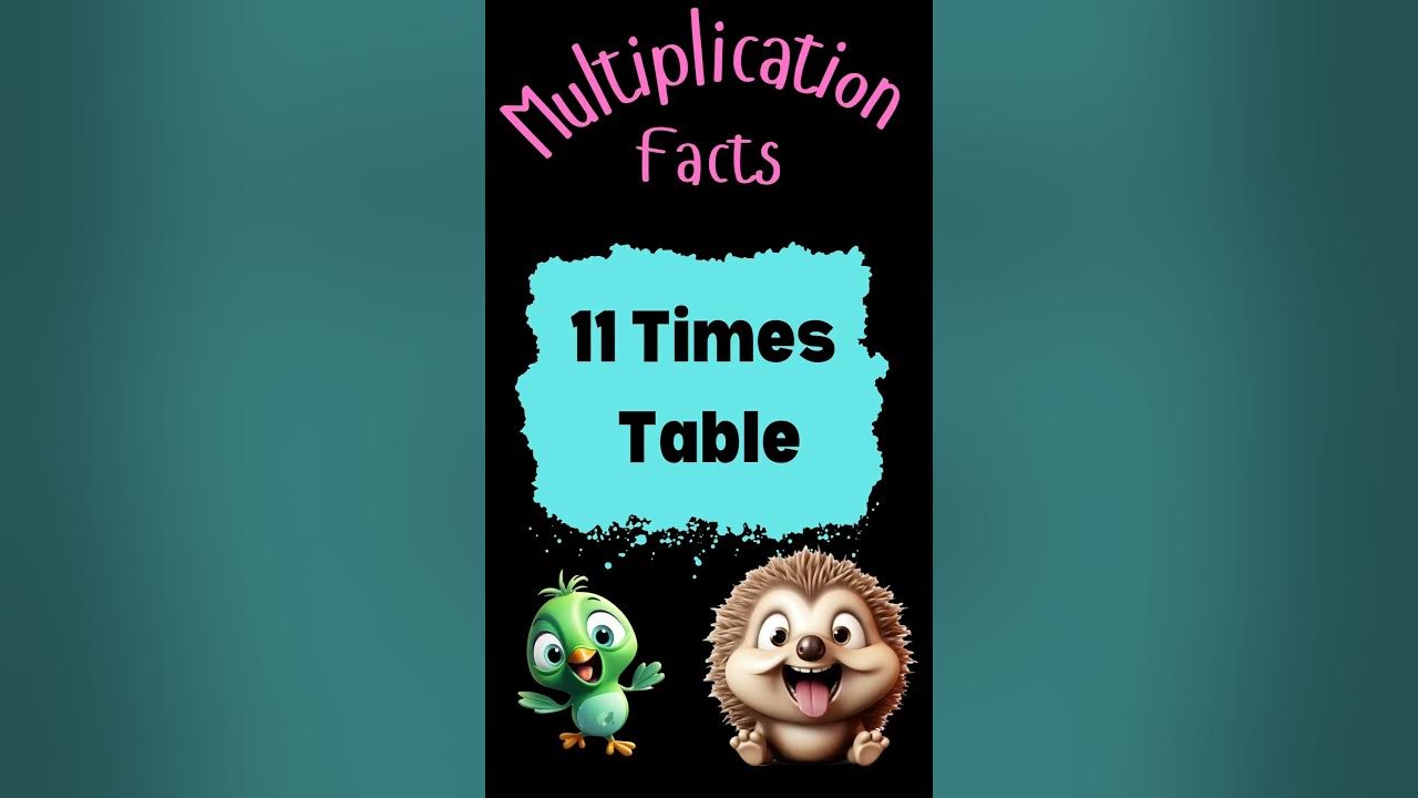 11 Times Table Short | Multiply by Eleven | Memorize Multiplication ...