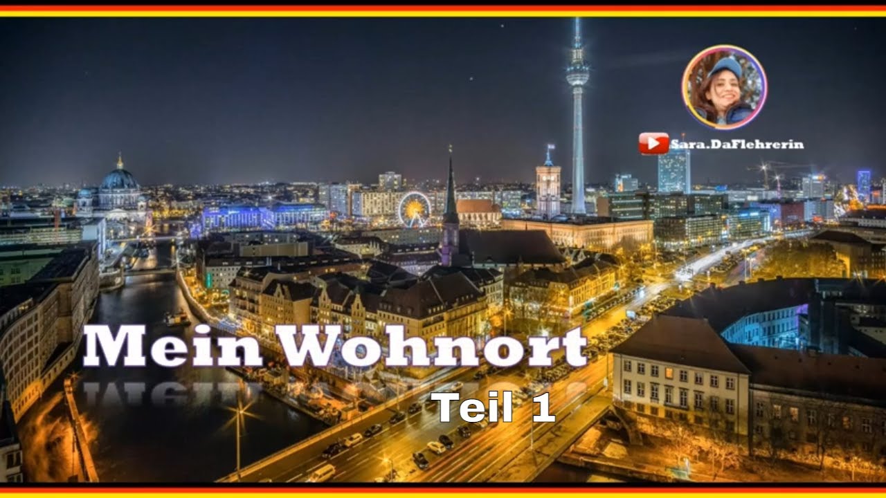 Über Wohnort Frage stellen und antworten | محل زندگی به آلمانی - YouTube