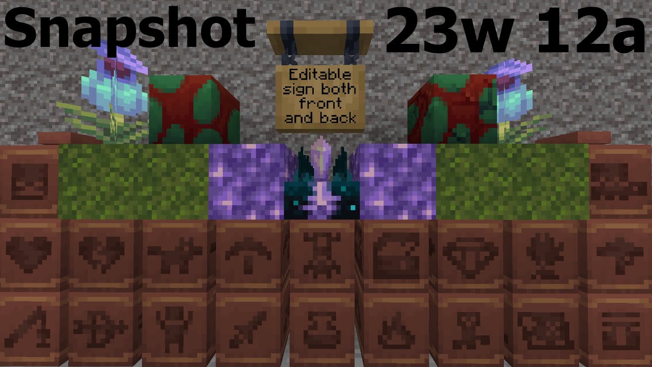 Minecraft Snapshot 23w 12a New Trims, Sniffer egg and More - YouTube