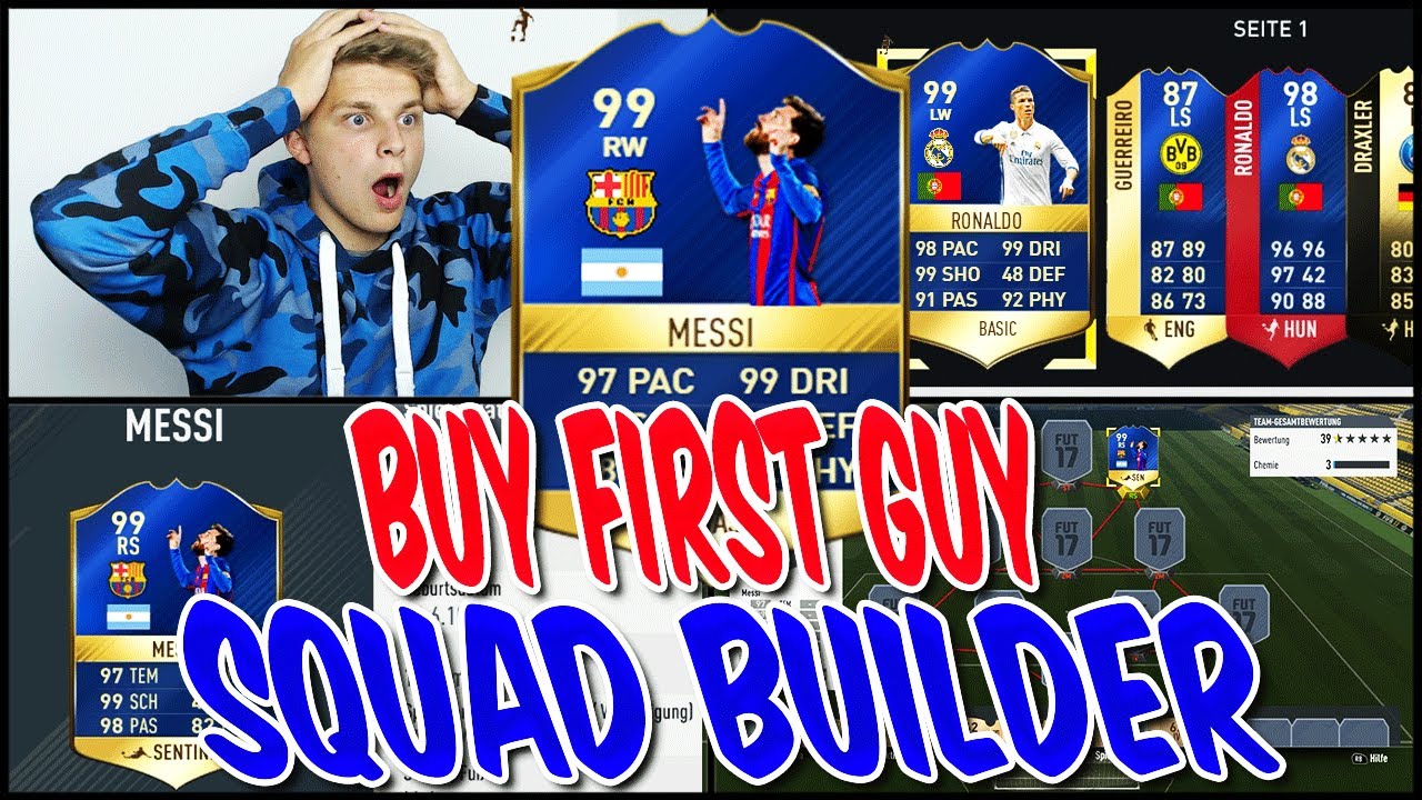 99 TOTS MESSI BUY FIRST GUY SQUAD BUILDER CHALLENGE ⚽⛔️😝 - FIFA 17 ...