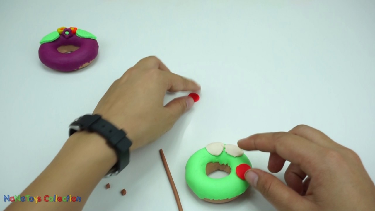 Play Doh Donuts Plastilina Doughnuts DIY - YouTube