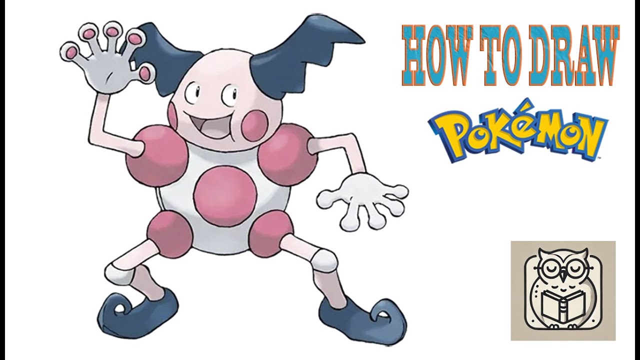 How to draw POKEMON Mr. Mime step by step - YouTube