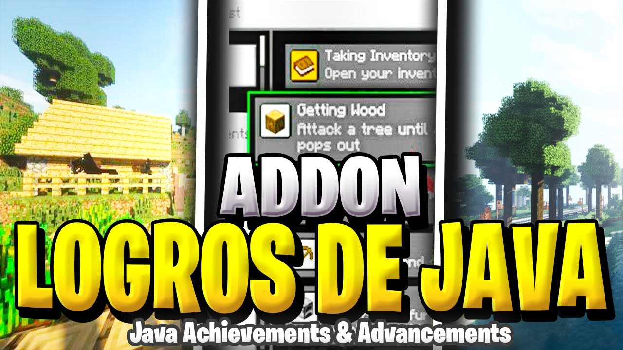 ADDON de LOGROS de JAVA en MINECRAFT PE 1.18 * ava Achievements ...