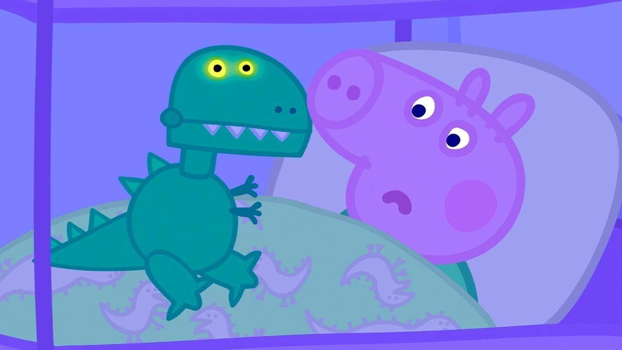 Dino-Rawr Wakes Up Peppa and George 🦖 | Peppa Pig Official Full ...