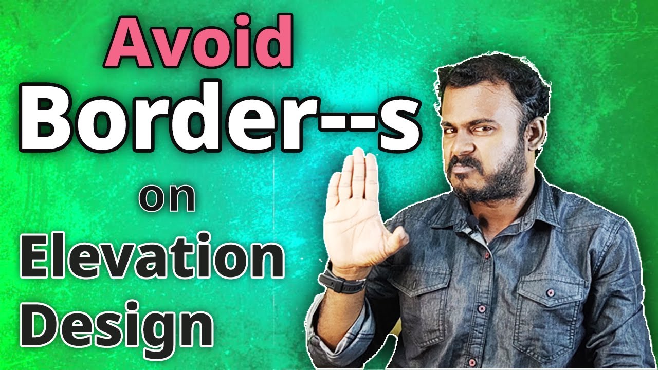 Borders in Elevation Design | House Front Elevation design concept ...