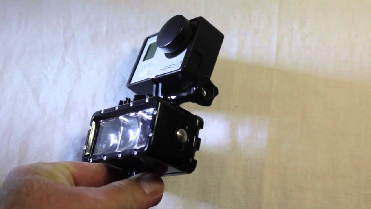 SupTig Waterproof Video Light for GoPro Unpack & HomeTest - YouTube