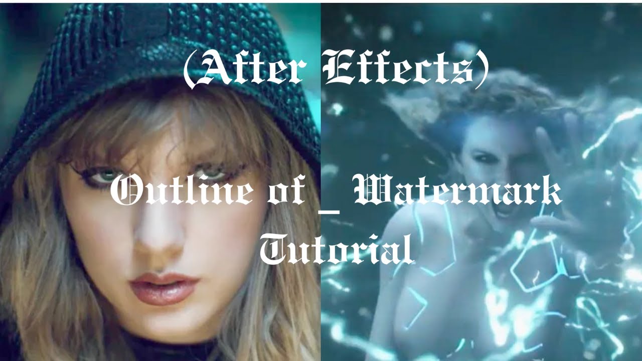Outline Watermark Tutorial (After Effects) - YouTube