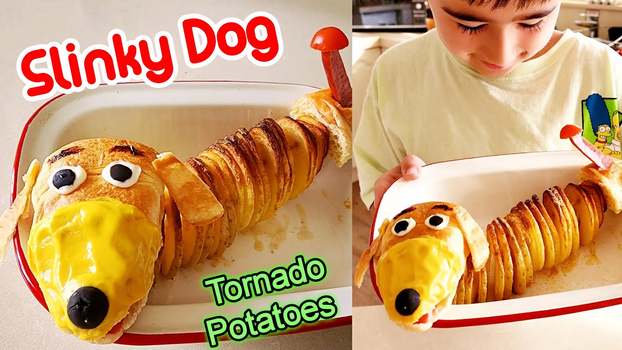 How To Make Slinky Potato | Cook With Ryan | Slinky Dog Potato Slinkies ...